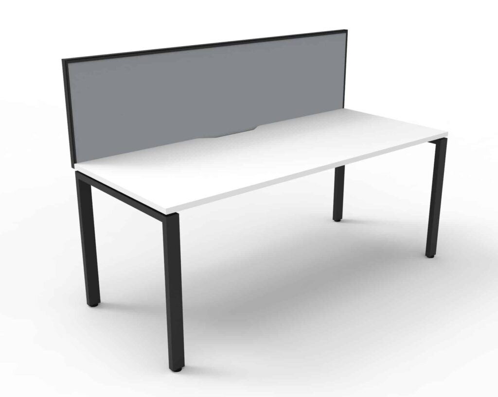 Deluxe Profile Straight Desk With Screens | Enquire Now!