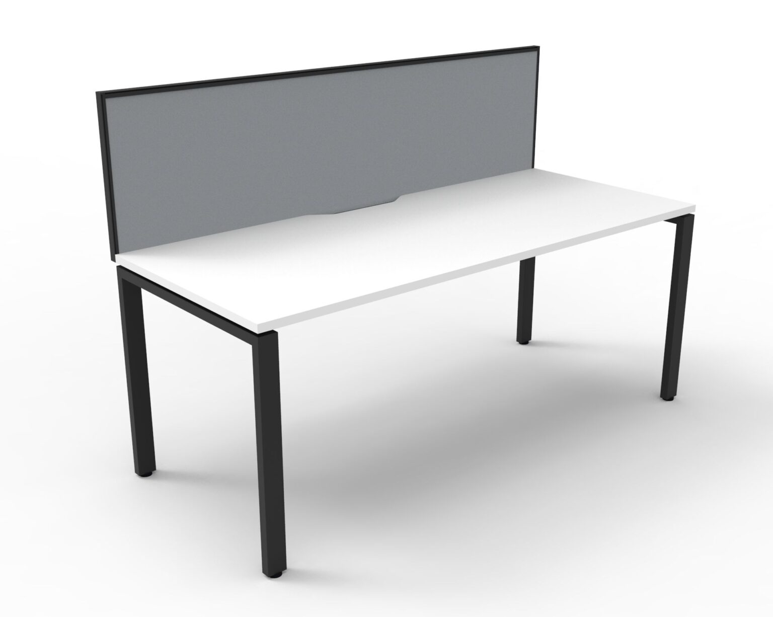 Deluxe Profile Straight Desk With Screens | Enquire Now!