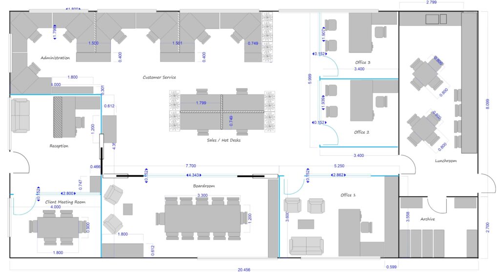 Office Floor Plan Design Brisbane | Free Office Floor Plan Quote