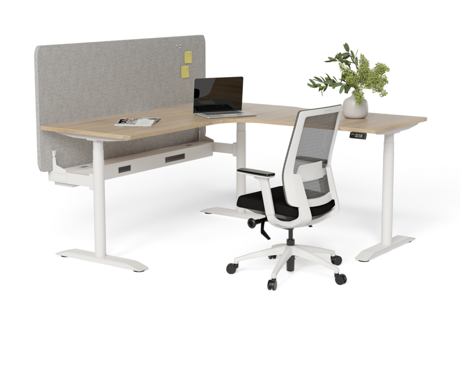 Motion Height Adjustable Workstation – Round Leg